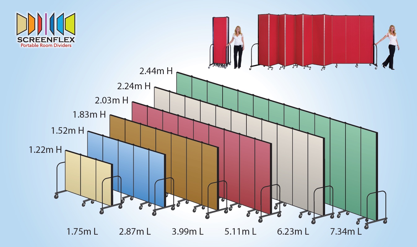 Screenflex Room Dividers | Specifications & Colours